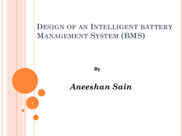 (PPT) Intelligent Battery Management System