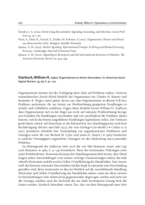 (PDF) Martin Weißmann (2015) Besprechung zu: William H. Starbuck ...
