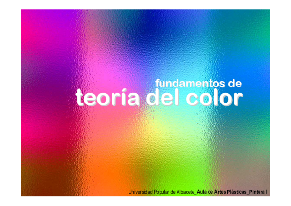 (PDF) teor teor í í a del color a del color fundamentos de fundamentos de
