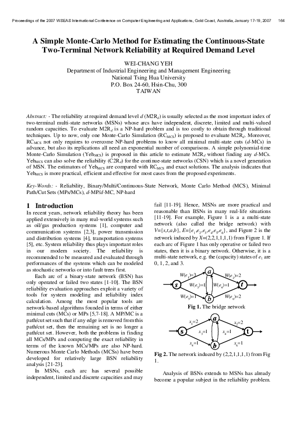 A simple Monte-Carlo method for estimating the continuous-state two ...