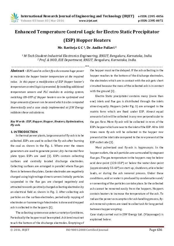 (PDF) Enhanced Temperature Control Logic for Electro Static ...