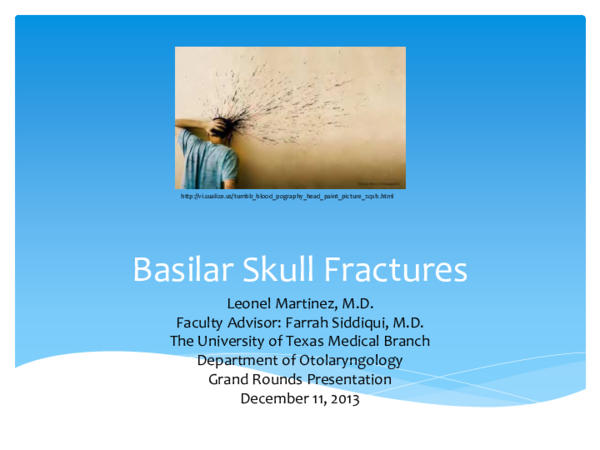 (PDF) Basilar Skull Fractures