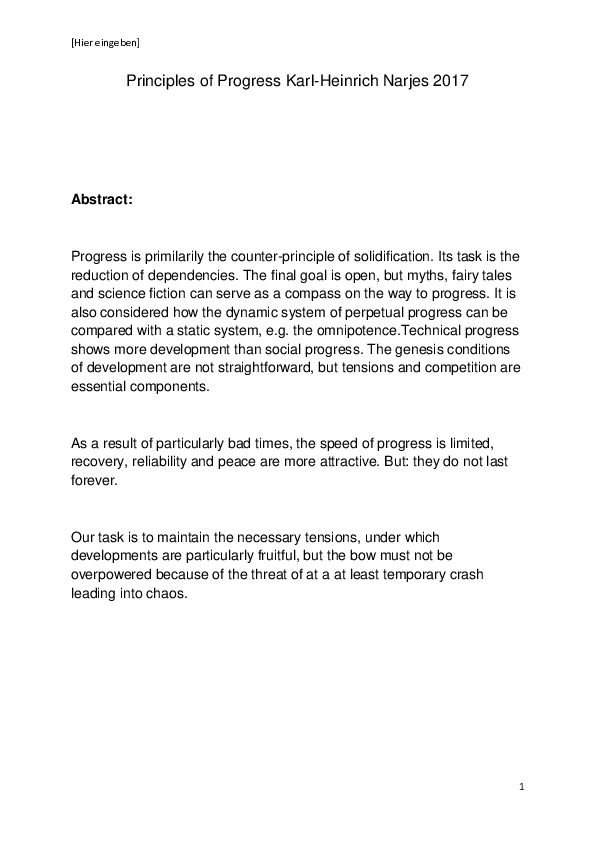 (PDF) Principles of progress