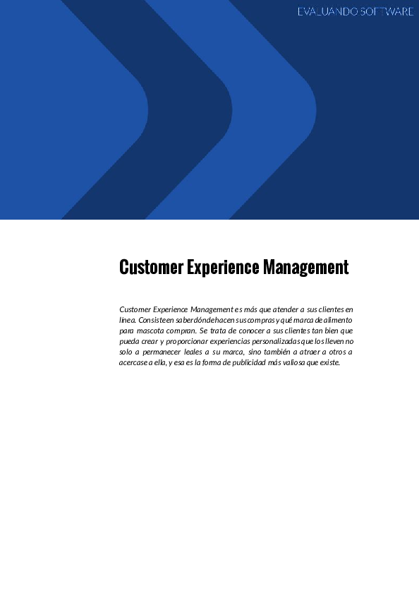 (PDF) Customer Experience Management