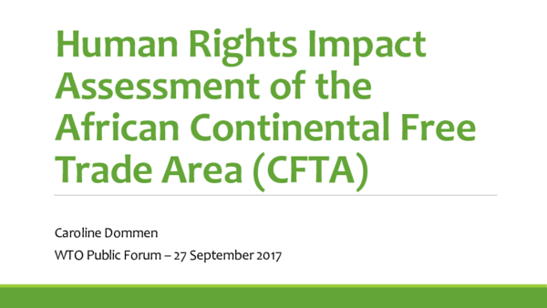 (PDF) Human Rights Impact Assessment of the African Continental Free ...