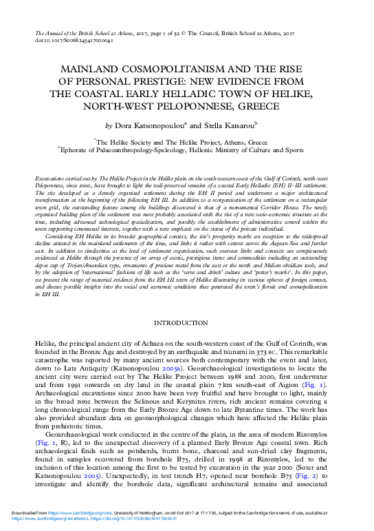 (PDF) MAINLAND COSMOPOLITANISM AND THE RISE OF PERSONAL PRESTIGE: NEW ...