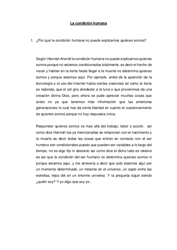 (PDF) La condición humana
