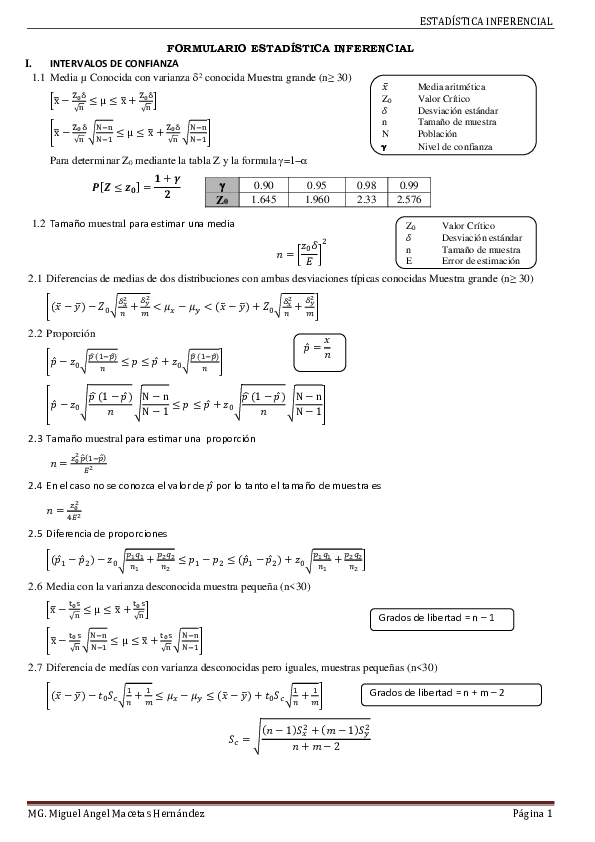 (PDF) ESTADÍSTICA INFERENCIAL