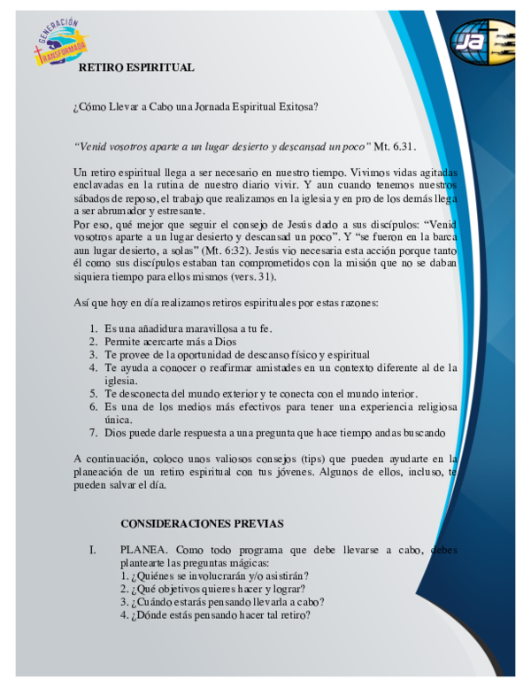 (PDF) RETIRO ESPIRITUAL