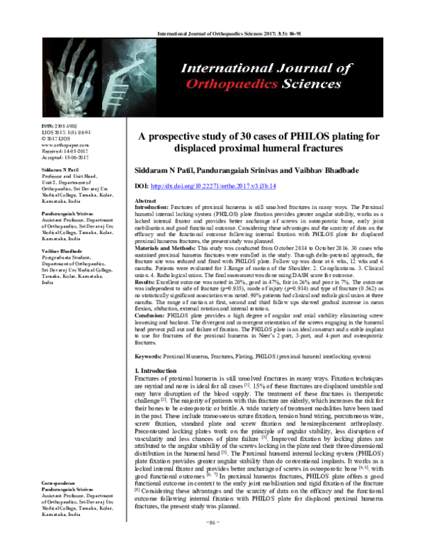 (PDF) philos plating humerus june 2017 dr srinivas.pdf