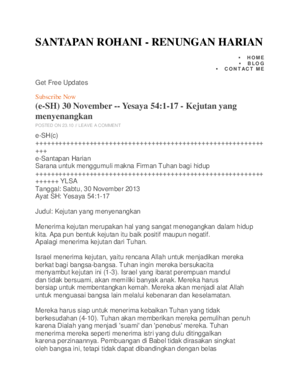 (DOC) SANTAPAN ROHANI -RENUNGAN HARIAN