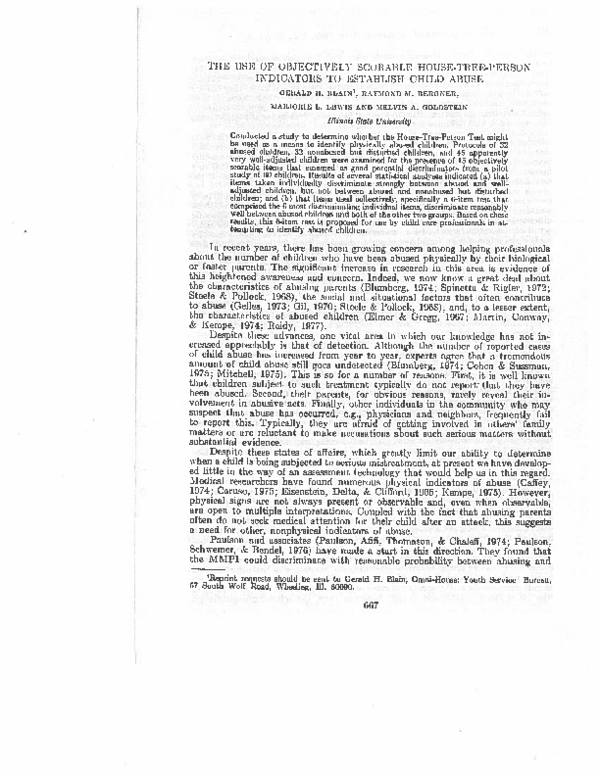 (PDF) Finkelhor's risk factor checklist: A cross-validation study