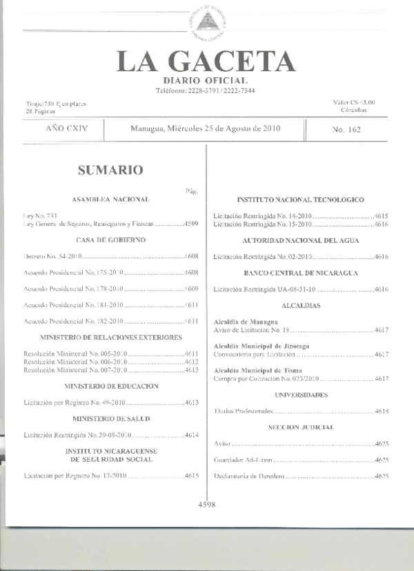 (PDF) Ley de Seguros, Reaseguros y Fianzas