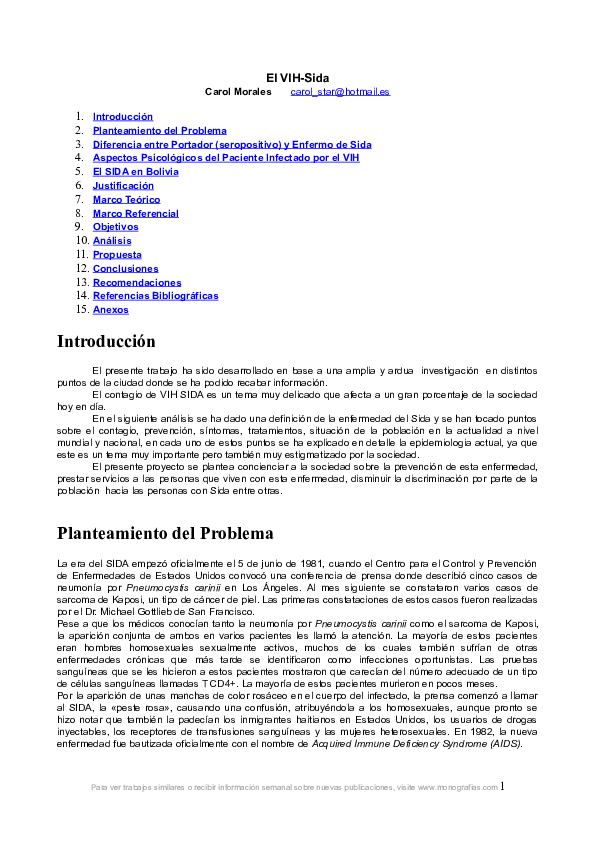 (DOC) El VIH-Sida