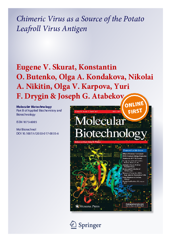 (PDF) Chimeric Virus as a Source of the Potato Leafroll Virus Antigen