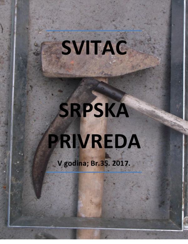 (PDF) jesenji svitac 2017.pdf SRPSKA PRIVREDA