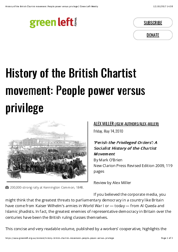 (PDF) Review of ‘Perish the Privileged Orders’: A Socialist History of ...