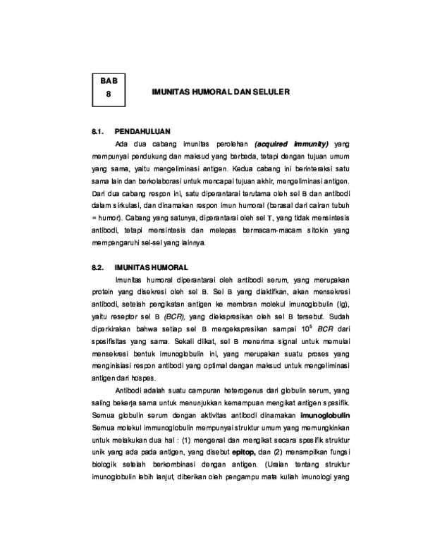 (PDF) IMUNITAS HUMORAL DAN SELULER