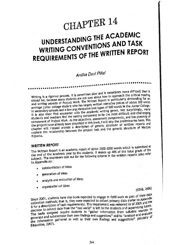 (PDF) Understanding the Academic Writing Conventions & Task ...