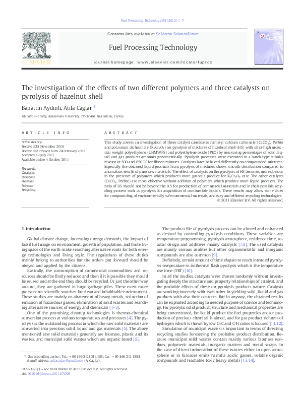 (PDF) The investigation of the effects of two different polymers and ...