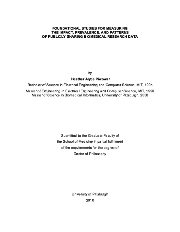 (PDF) Foundational studies for measuring the impact, prevalence, and ...