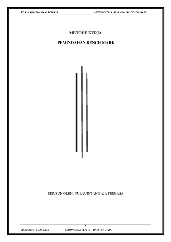 (DOC) METODE KERJA PEMINDAHAN BENCH MARK METODE KERJA