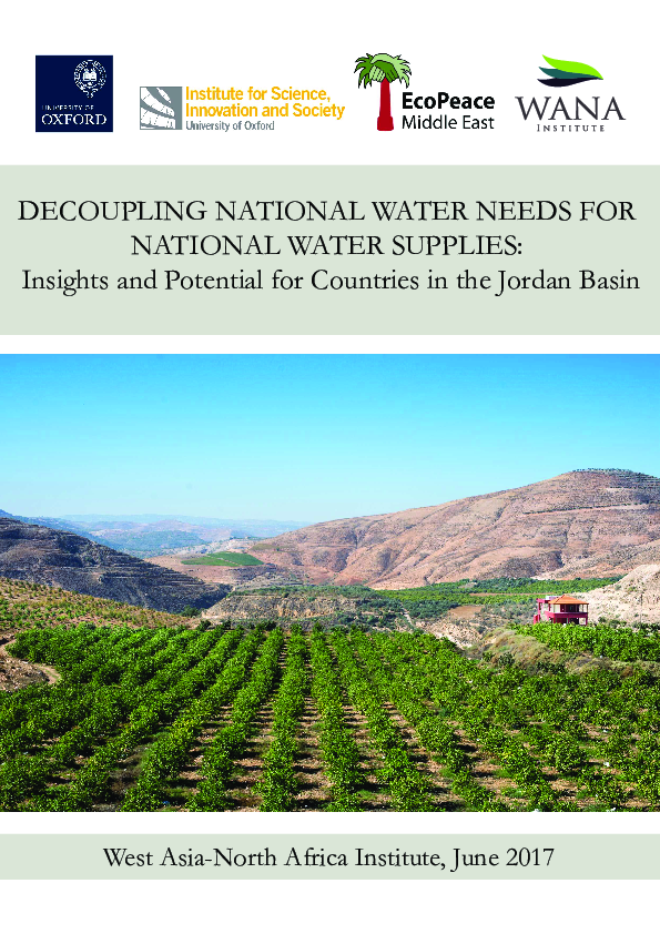 (PDF) Decoupling National Water Needs for National Water Supplies ...