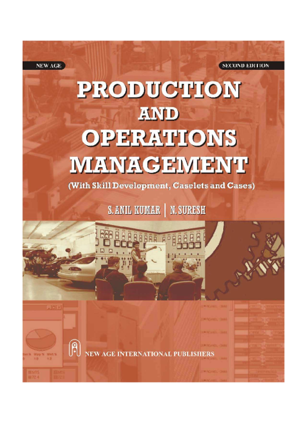 (PDF) Production and Operations Management-