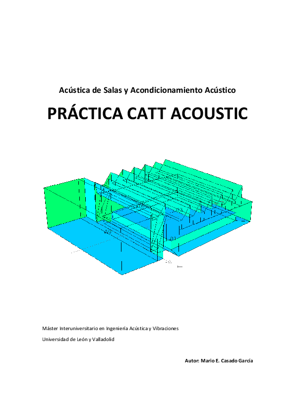 (PDF) Estudio Acústico de una Sala Mediante el Software CATT-Acoustic