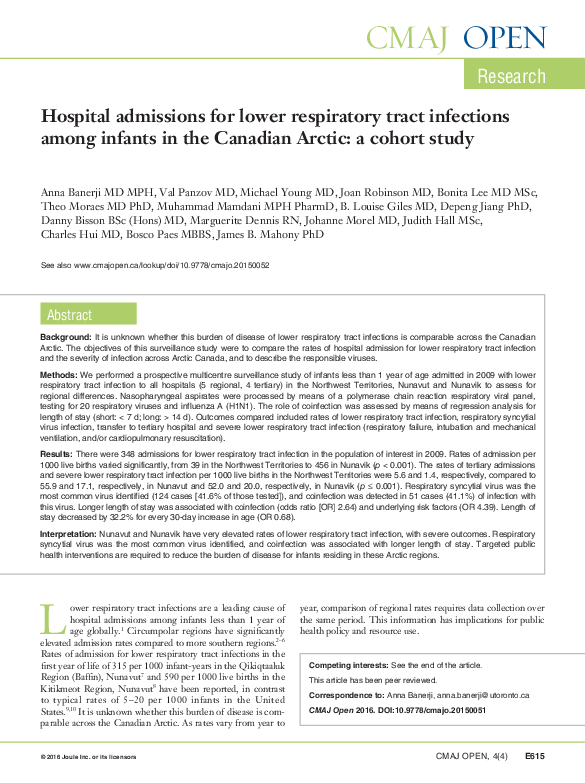 (PDF) Risk Factors and Viruses Associated With Hospitalization Due to ...