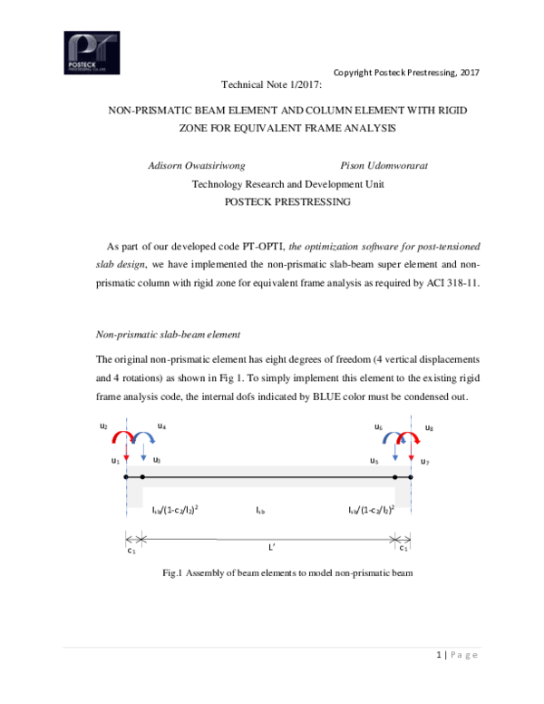 (PDF) NON-PRISMATIC BEAM ELEMENT AND COLUMN ELEMENT WITH RIGID ZONE FOR ...