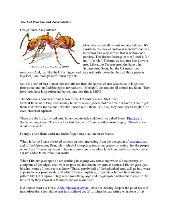 (DOC) The Ant Problem and Zoosemiotics.doc