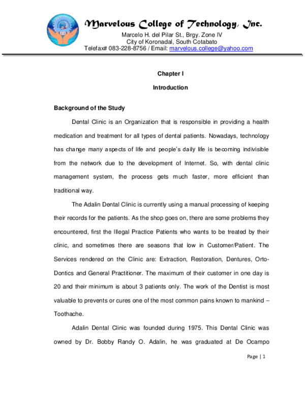 Introduction Background of the Study