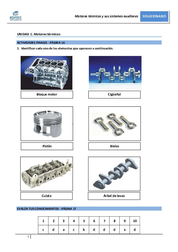 (PDF) Motores térmicos y sus sistemas auxiliares SOLUCIONARIO 2 UNIDAD 1. Motores térmicos ...