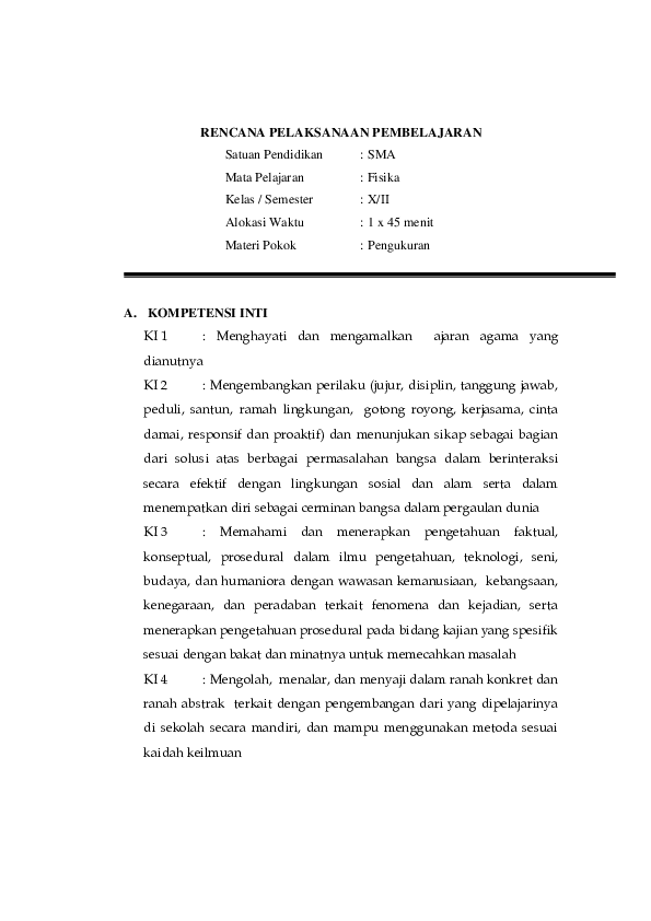 (DOC) RPP pengukuran