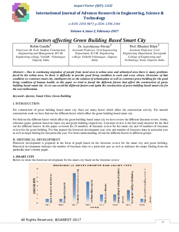 (PDF) Factors affecting Green Building Based Smart City