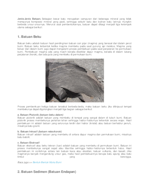 (DOC) Jenis batuan