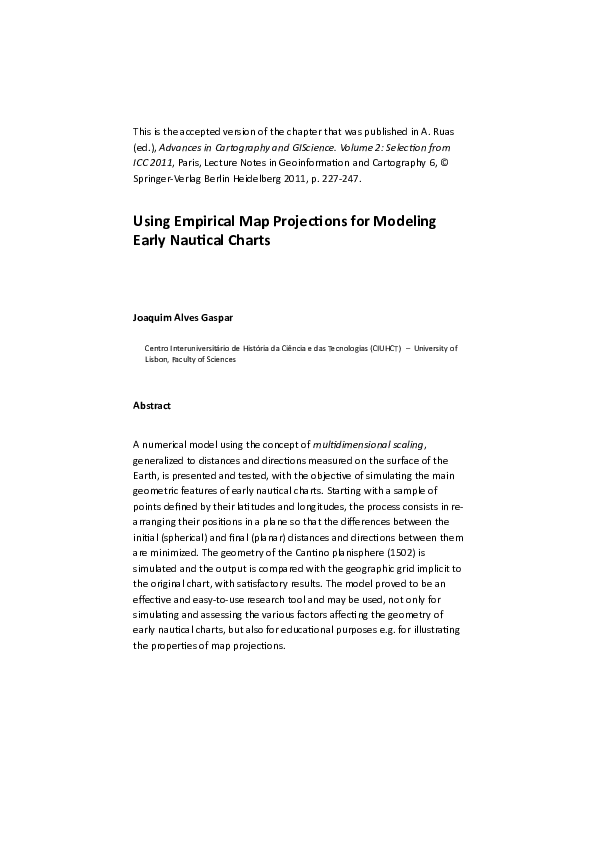 (DOC) Using Empirical Map Projections for Modeling Early Nautical Charts