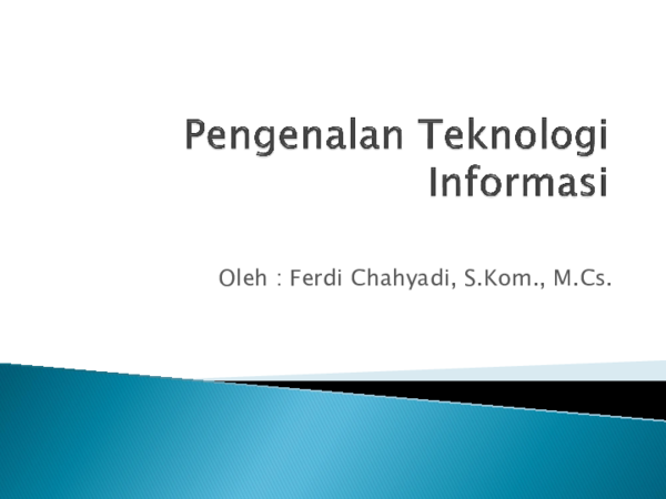 (PPT) Pengenalan Komputer