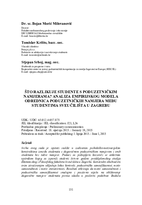 (PDF) Tomislav Krišto, bacc. oec. Stjepan Srhoj, mag. oec. ŠTO ...