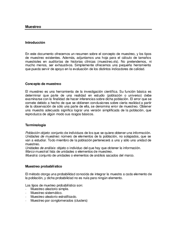 (PDF) Muestreo | Bryan Medel Cruz Torres - Academia.edu