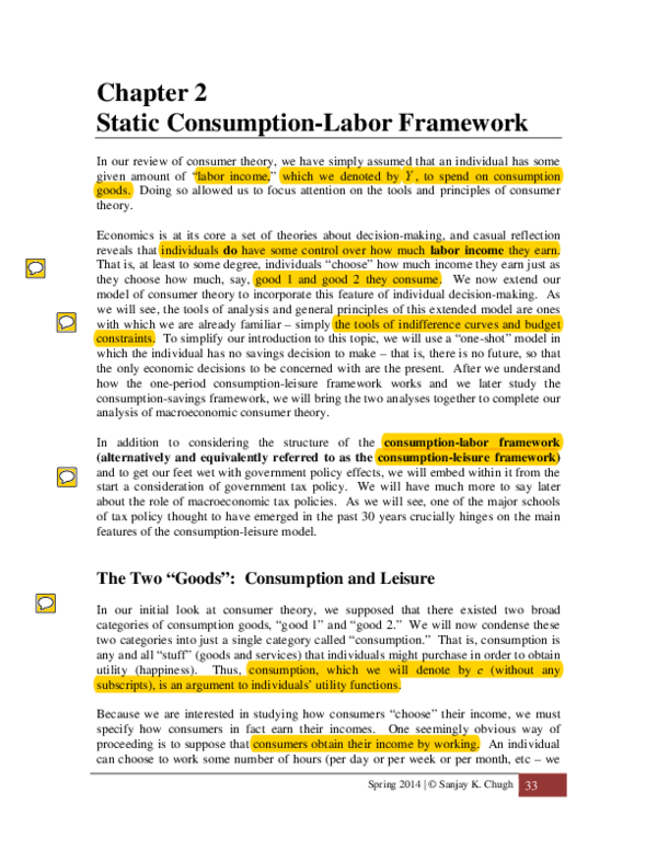 (PDF) Chapter 2 Static Consumption-Labor Framework