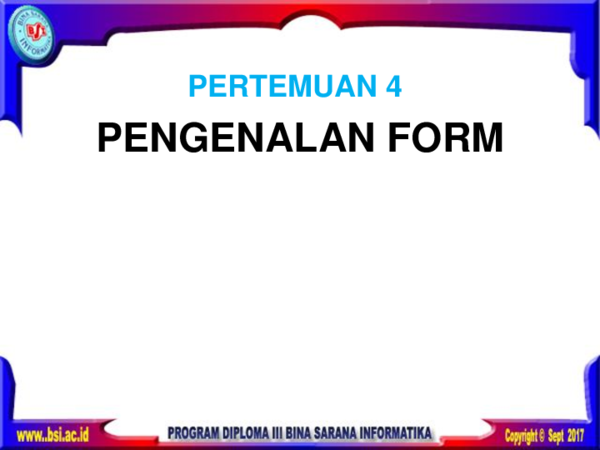 (PDF) PENGENALAN FORM