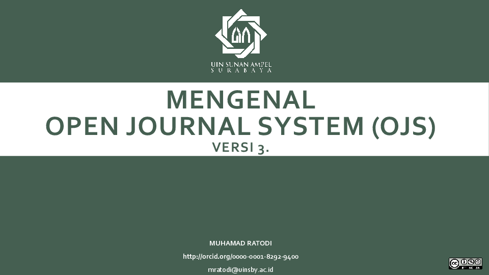 (PDF) MENGENAL OPEN JOURNAL SYSTEM (OJS) VERSI 3.0