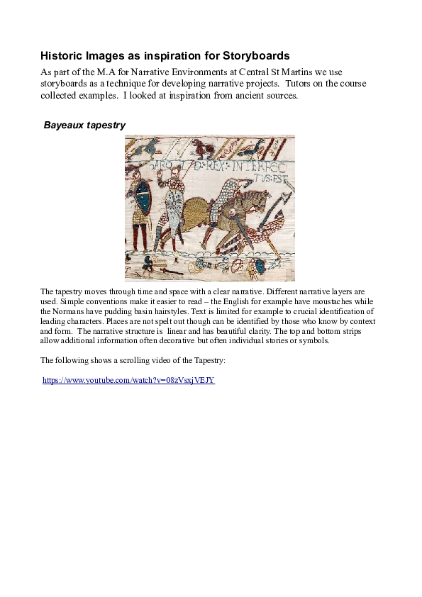 (DOC) Historic Images as inspiration for Storyboards | Kevin Flude ...