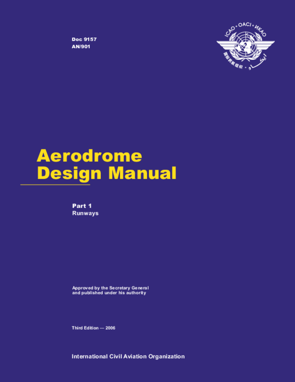 (PDF) International Civil Aviation Organization Aerodrome Design Manual
