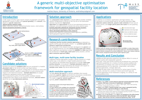 Pdf A Generic Multi Objective Optimisation Framework For Geospatial