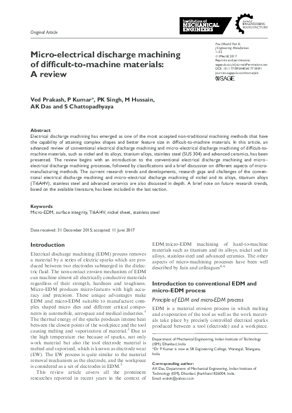 (PDF) Micro-electrical discharge machining of difficult-to-machine ...