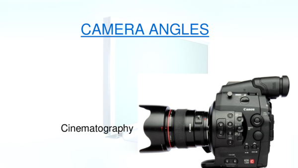 (PPT) Camera Angles.pptx | Møsés Sùkålì - Academia.edu