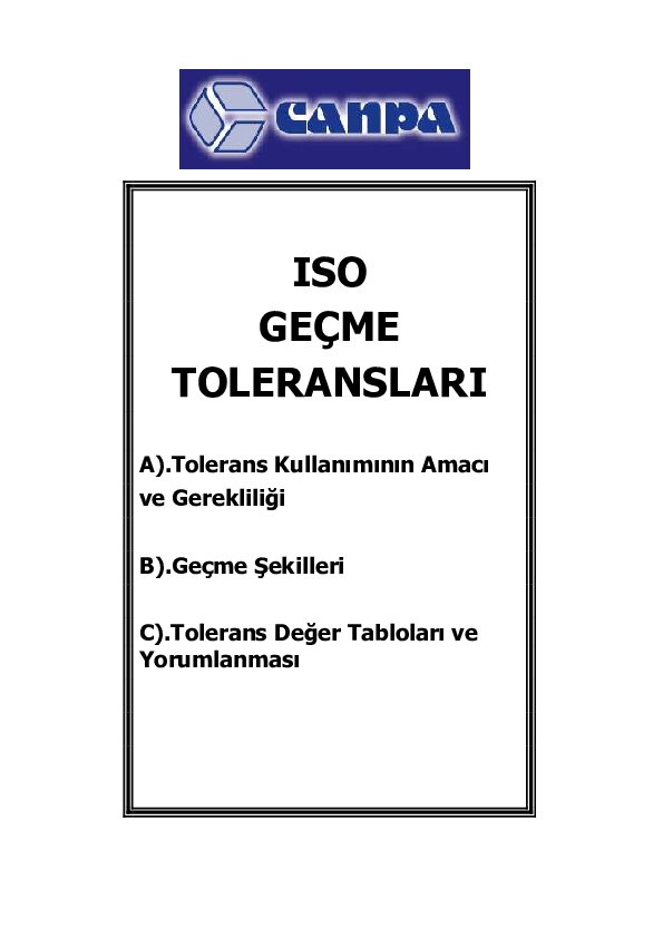 (PDF) Microsoft Word - ISO GE\307ME TOLERANSLARI.doc